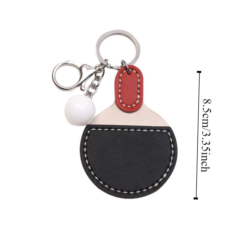 Leather Ping Pong Racket Pendants Hand-sewn Bag De... – Grandado