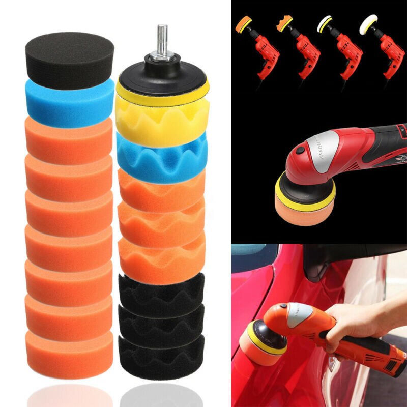 19 Stks/set 3 Inch 80 Mm Sponge Buffing Polijsten ... – Grandado