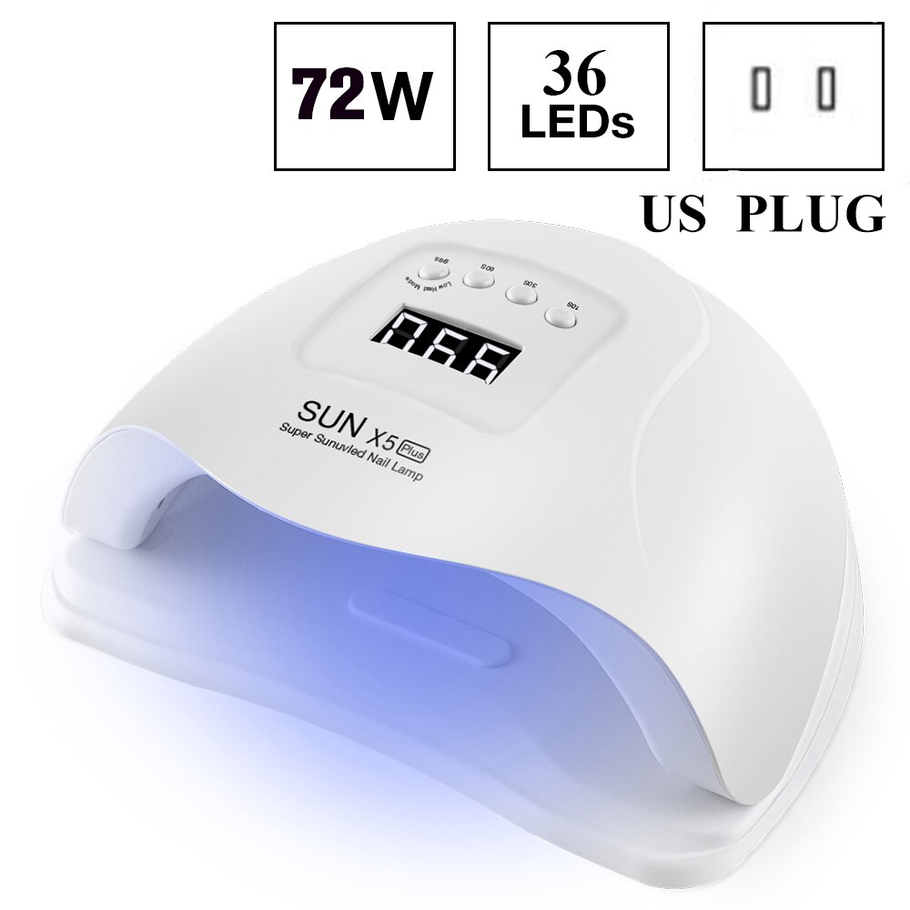 150W LED Lamp for Manicure 45 leds Gel Nails Lamp ... – Grandado