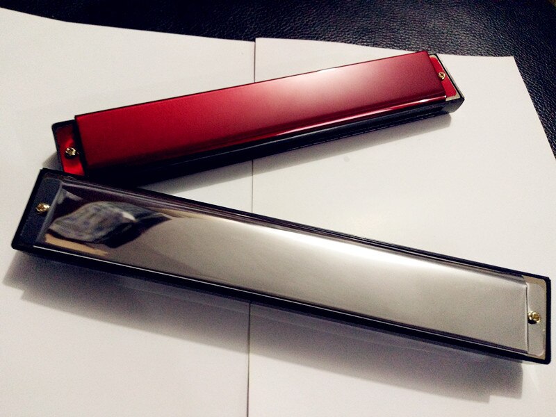 Silver Harmonica Metal 24 Holes With 48 Tones Trem... – Grandado