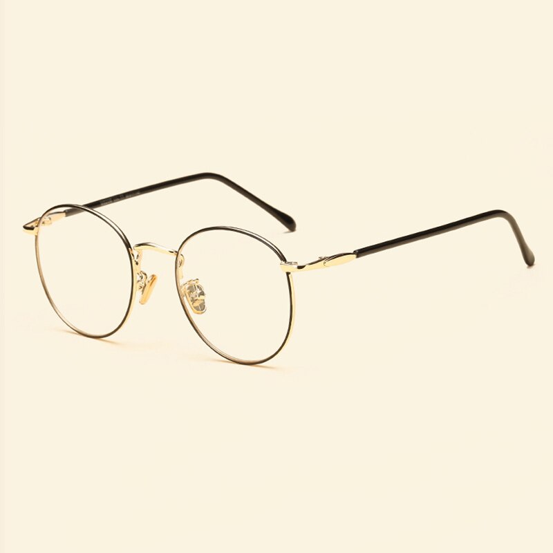 NOSSA Classic Big Round Frame Glasses Women's Vint... – Grandado