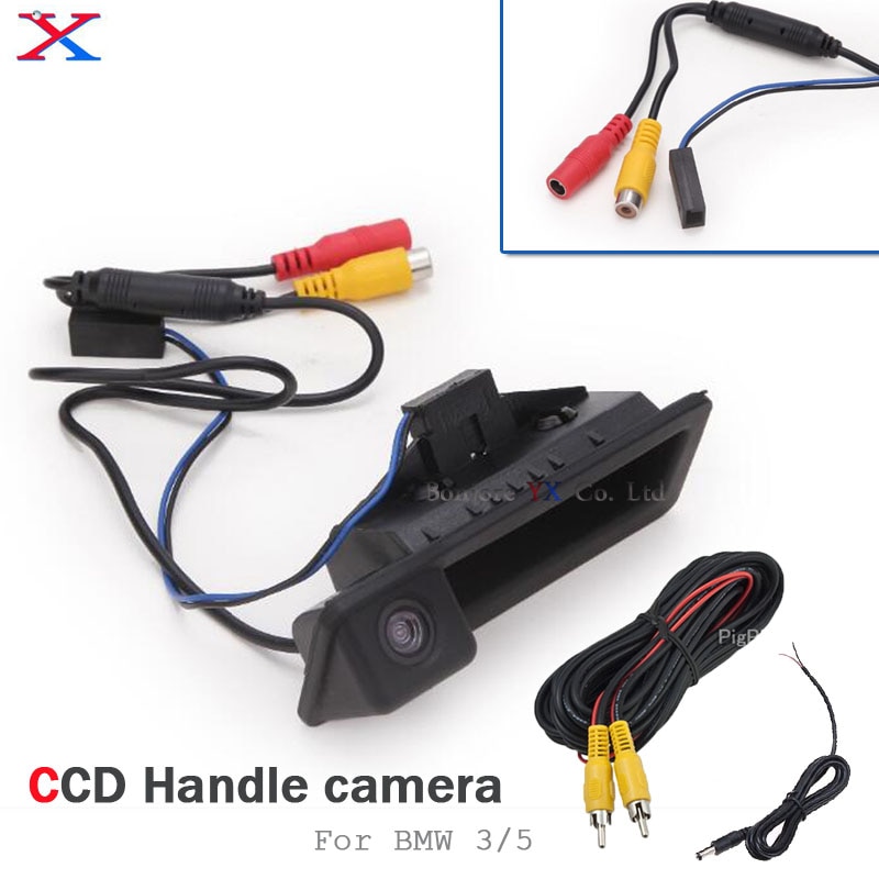 Bil bakre kamera handtag knapp bagageutrymme för bmw 3/5- serie x5 x1 x6 e39 e46 e53 e82 e88 e84 ...