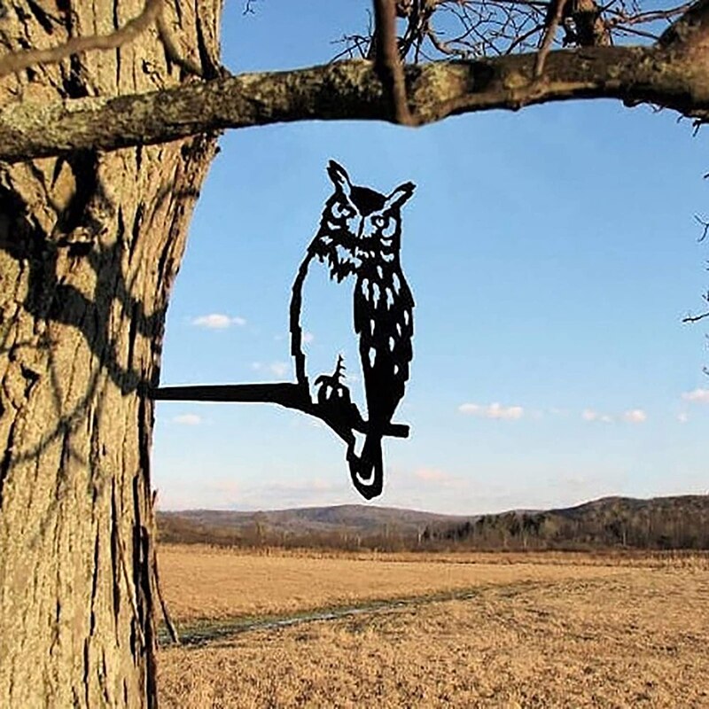 Stainless Steel Art Metal Bird, Yard Art Tree Bird... – Grandado