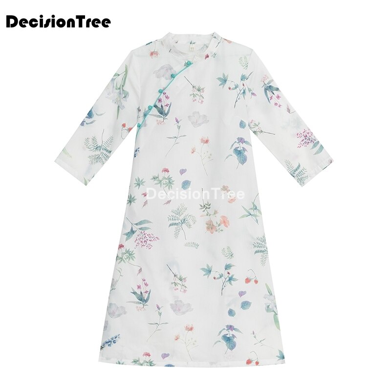 modern linen cotton qipao chinese traditional dres... – Grandado
