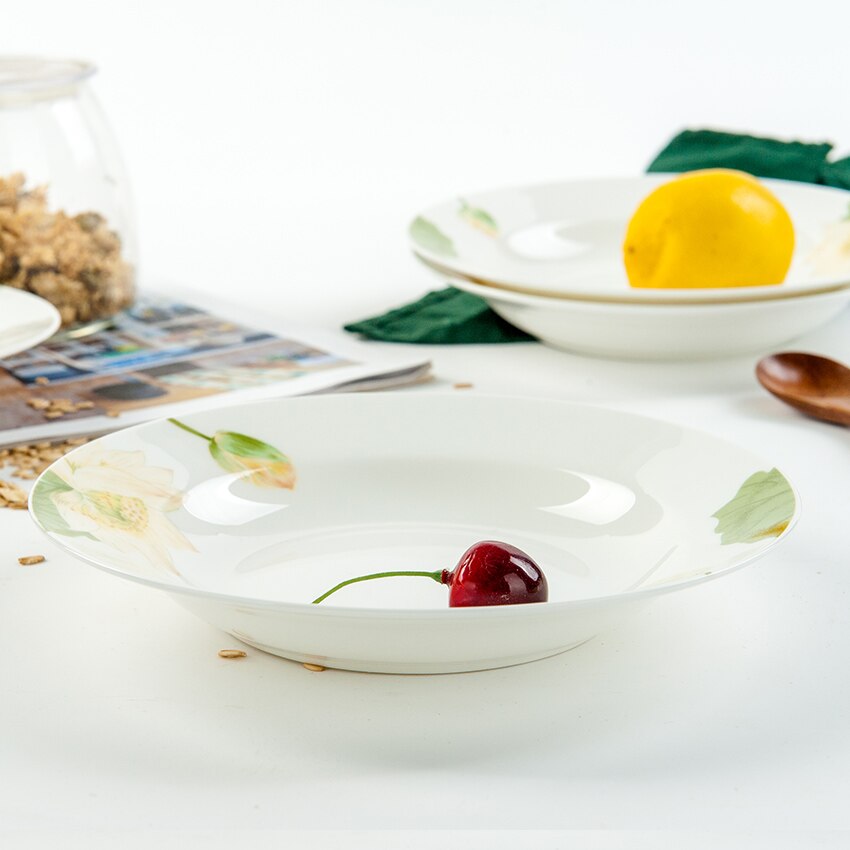 8 inch plate China cake plate cake fruit plate Cer... – Grandado