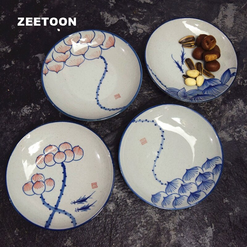 6inch Chinese Style Plate Hand Painted Ceramic Zen... – Vicedeal