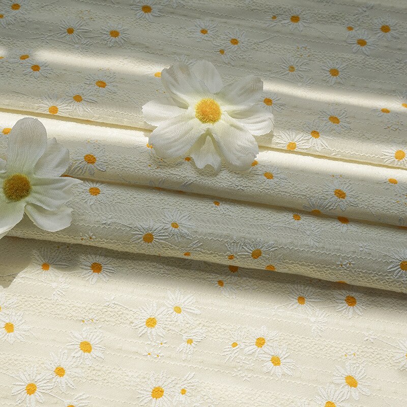 Charming Cotton Floral Fabric Per Meter DIY Sewing... – Grandado