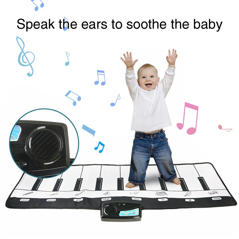 Fun Portable Soft Foldable Kids Piano Mat Playback... – Grandado