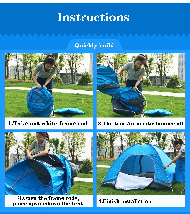 Outdoor Fully Automatically Opening Camping Tent 2... – Vicedeal