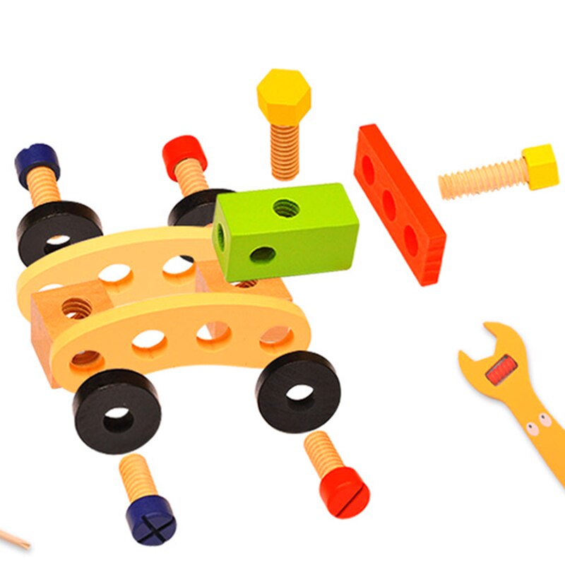 Baby Wooden Toy Kids Handle Tool Box Game Learning... – Grandado