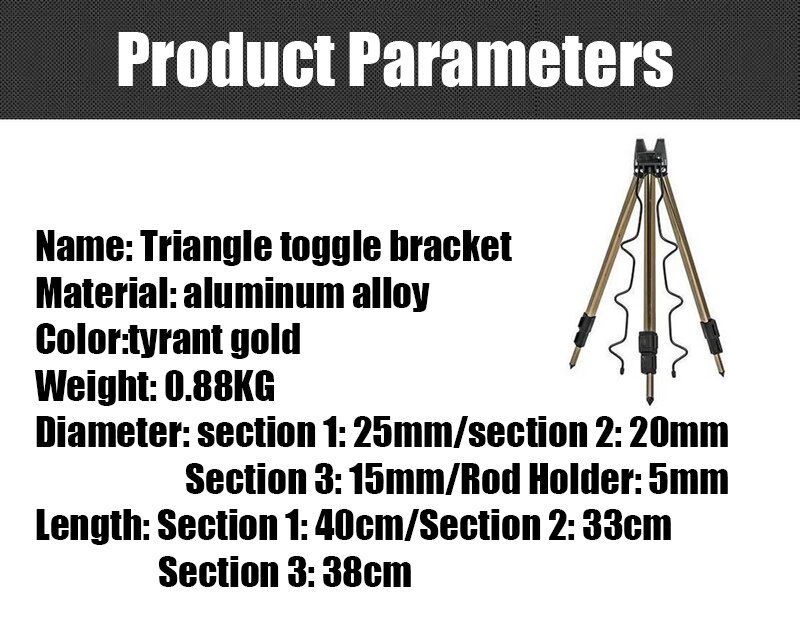 Telescopic Triangle Fishing Rod Bracket Holder Sup... – Grandado