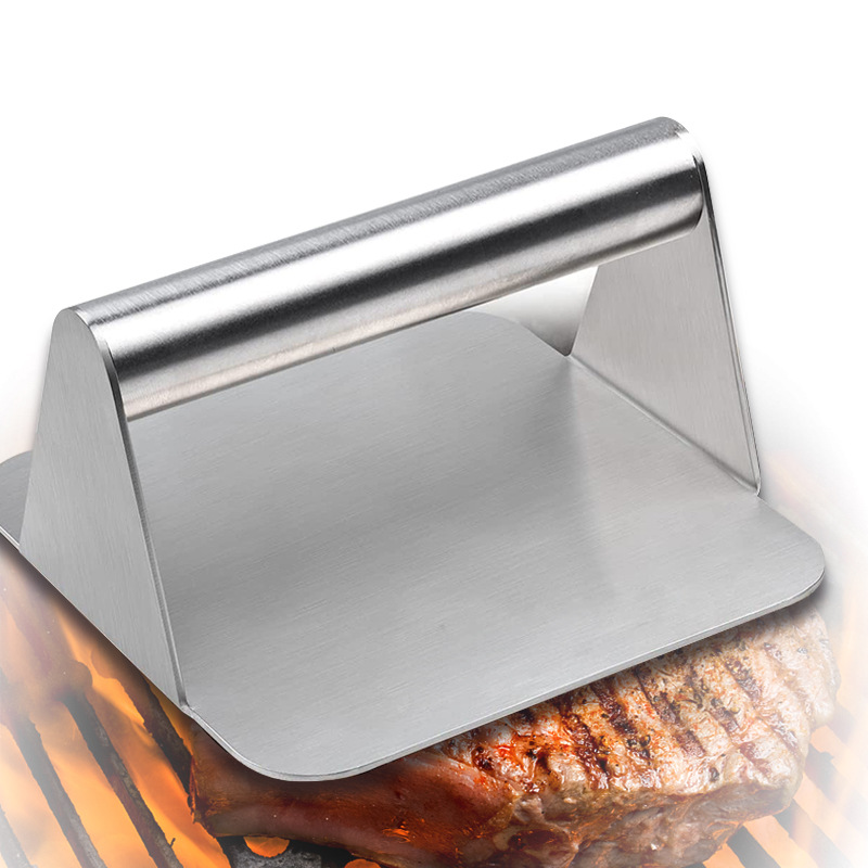 304 Stainless Steel Meat Press Spatula Manual Non-... – Vicedeal