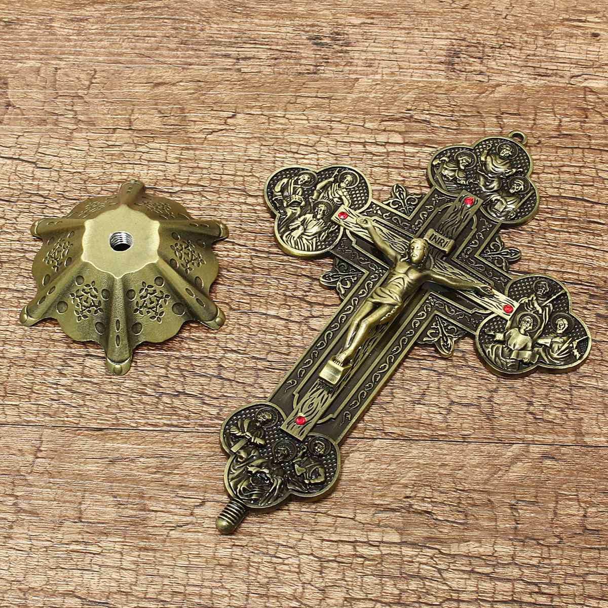 Jesus Cross wall Church Relics Wall Crucifix Jesus... – Grandado