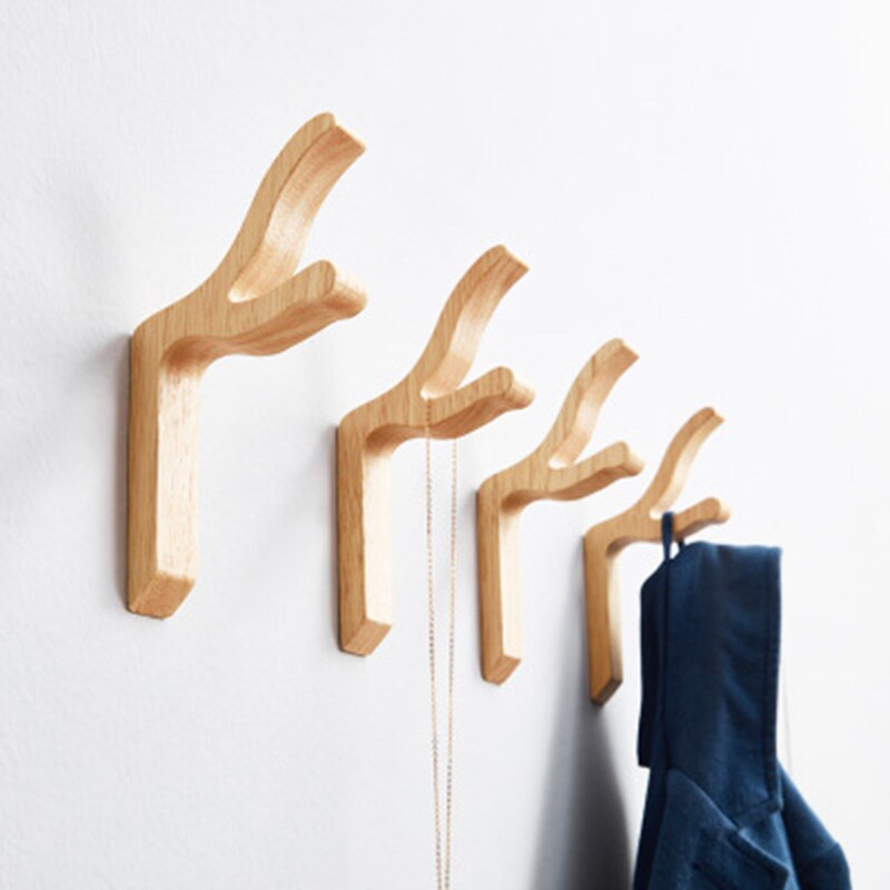 Creatieve Massief Hout Handdoek Haak Muur Badkamer... – Vicedeal