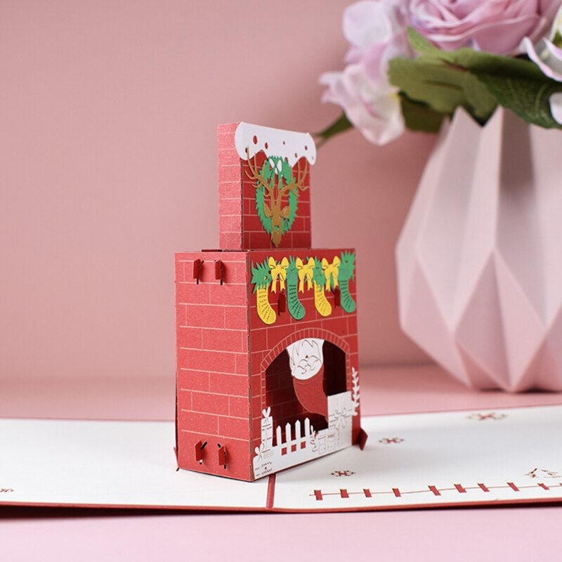 3D Pop-up Christmas Tree Santa Greeting Card Xmas ... – Grandado