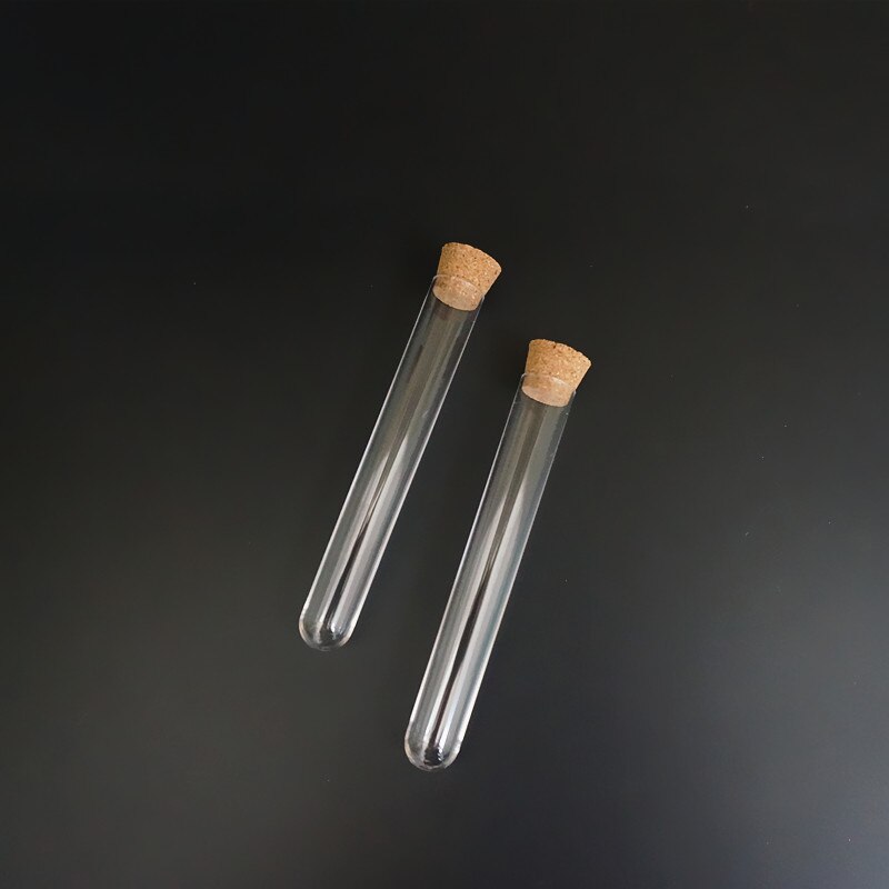 30pcs/Pack 15x100mm Plastic test tube with cork ro... – Grandado