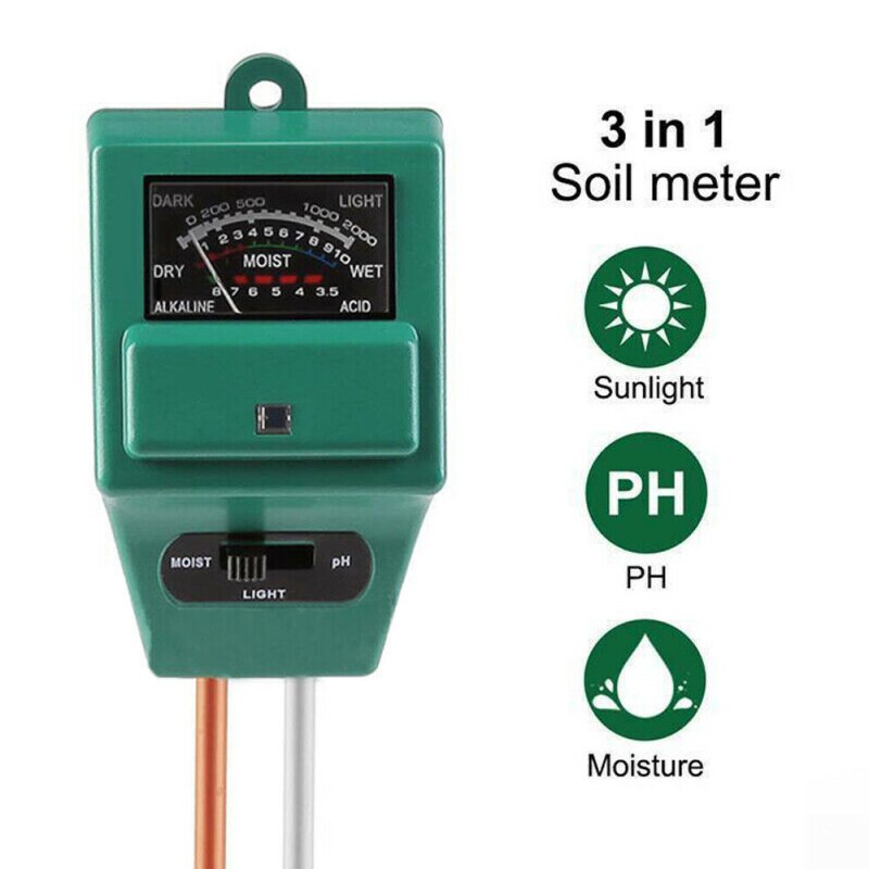 3 In 1 Soil Tester Moisture Light & PH Meter Soil ... – Grandado