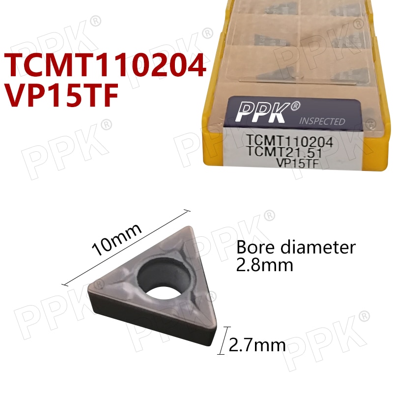 TCMT110204 TCMT21.51 VP15TF Carbide Inserts Intern... – Grandado
