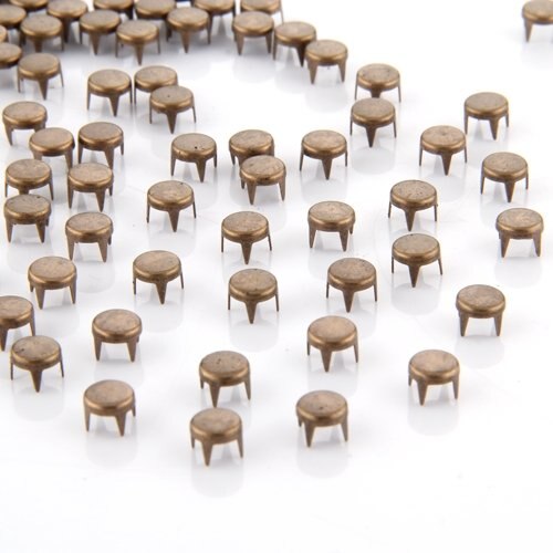 100 Borchie Colore Bronzo Mm 6X5 Per Scarpe Abbigl... – Grandado