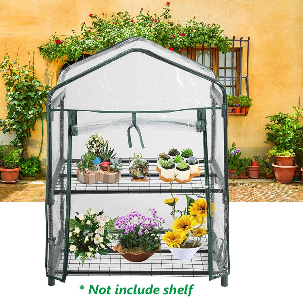 Mini drivhus plast klart dække blomst bonsai plant... – Grandado