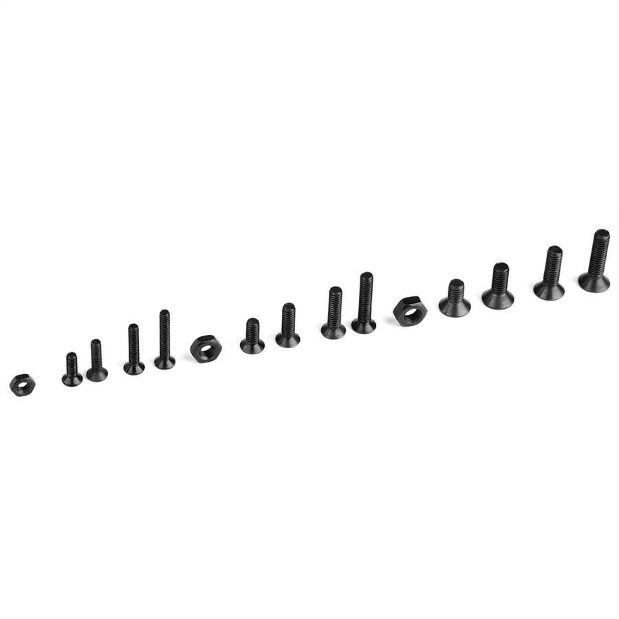 480Pcs Hex Countersunk Screw Nut Bolts Black Carbo... – Grandado