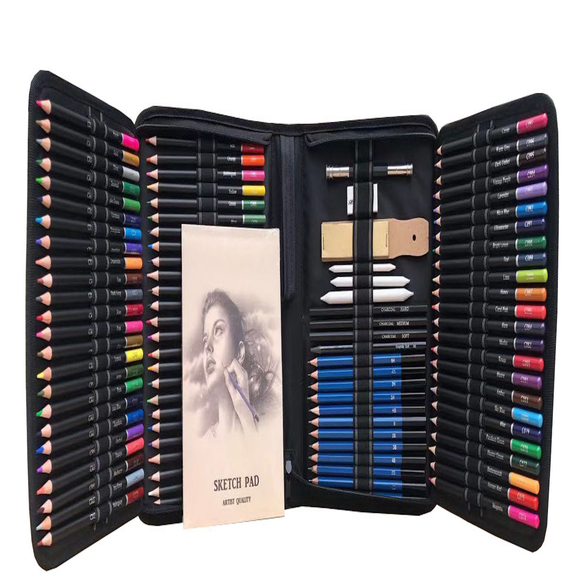 144-color water-soluble color lead students sketch... – Grandado