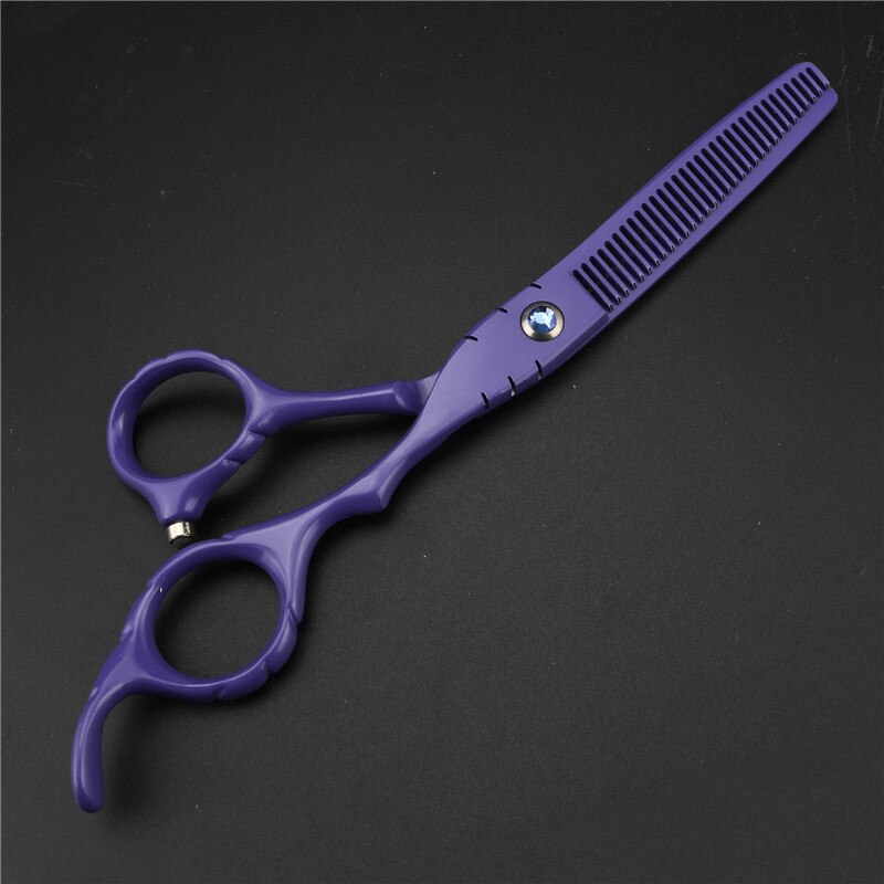 Violet Hairdressing Scissors 6.0 Inch With Blue Di... – Grandado
