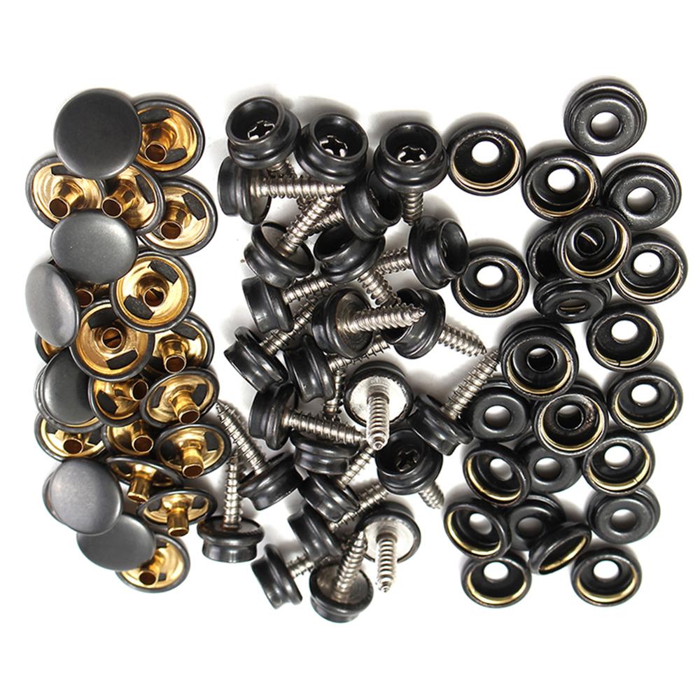 75pcs 25Sets 15mm Snap Fastener Button Screw Studs... – Grandado