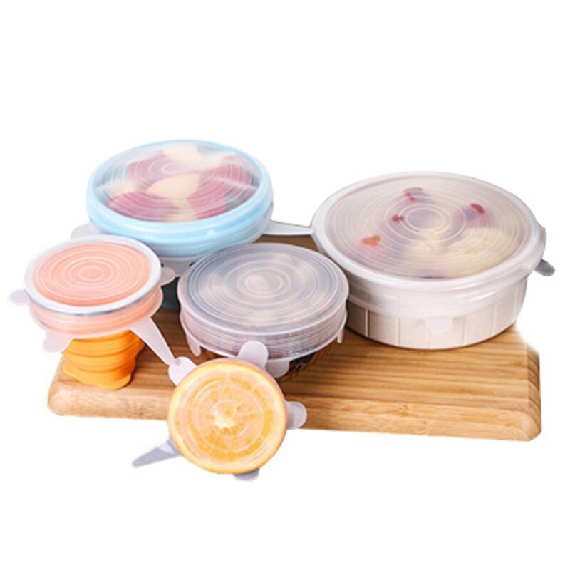 6 pièces/ensemble couvercle en Silicone alimentair... – Grandado