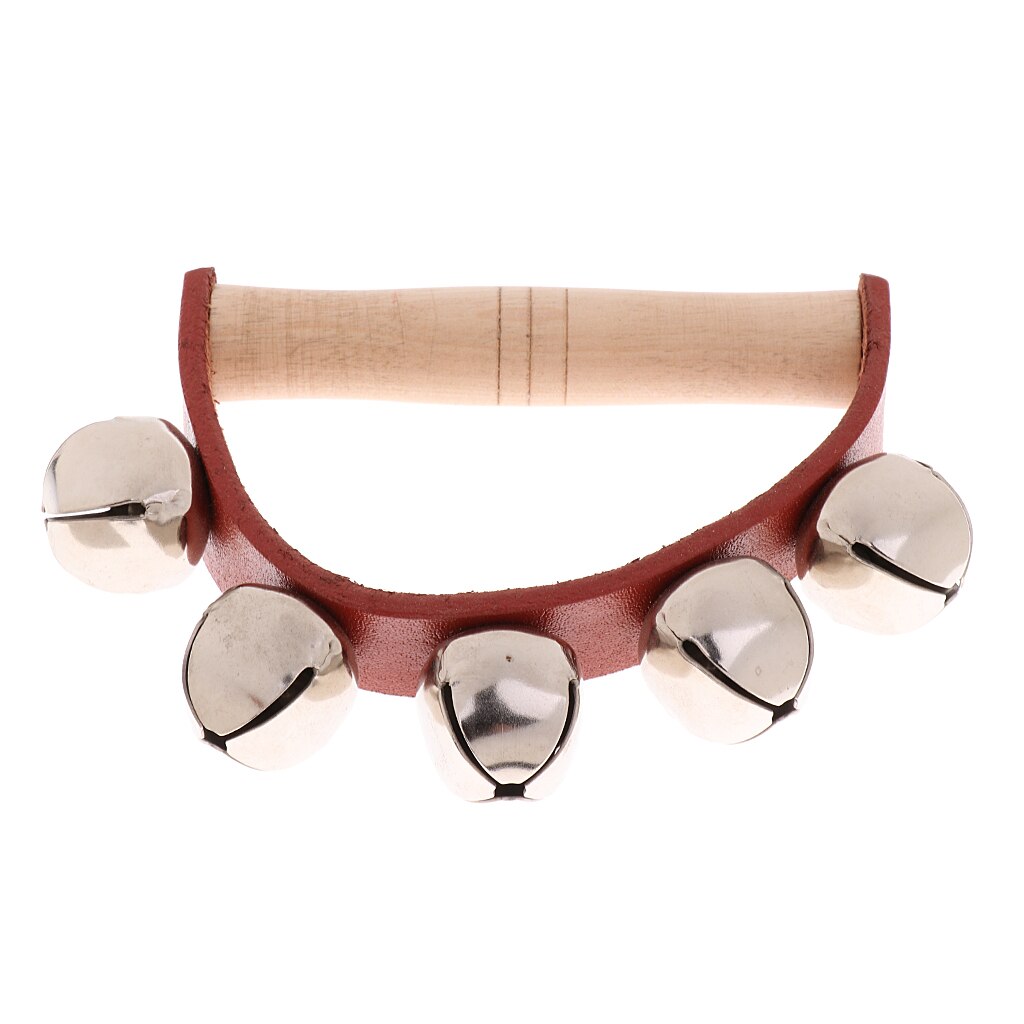 Wooden Handle Bell Shaker Rattle Toys for Baby Kid... – Grandado