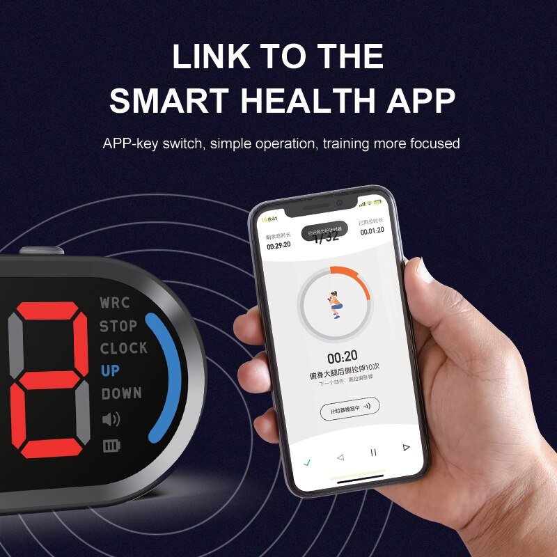 Clever kabellos Fitnessstudio Timer Tragbare Fitne... – Grandado