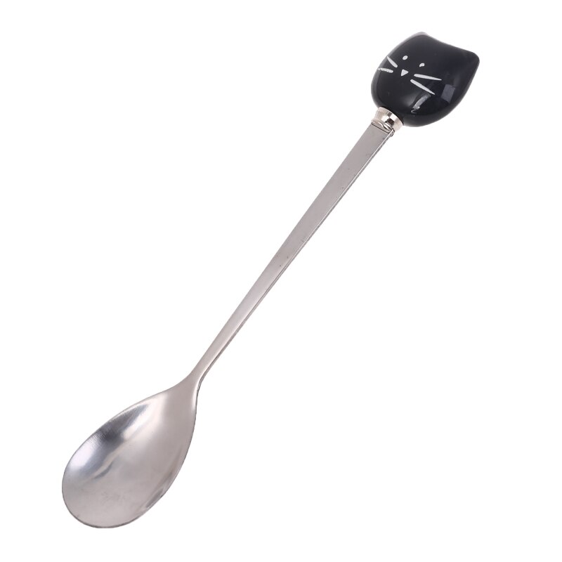 Black&White Cute Stainless Steel Coffee Spoon ... – Vicedeal
