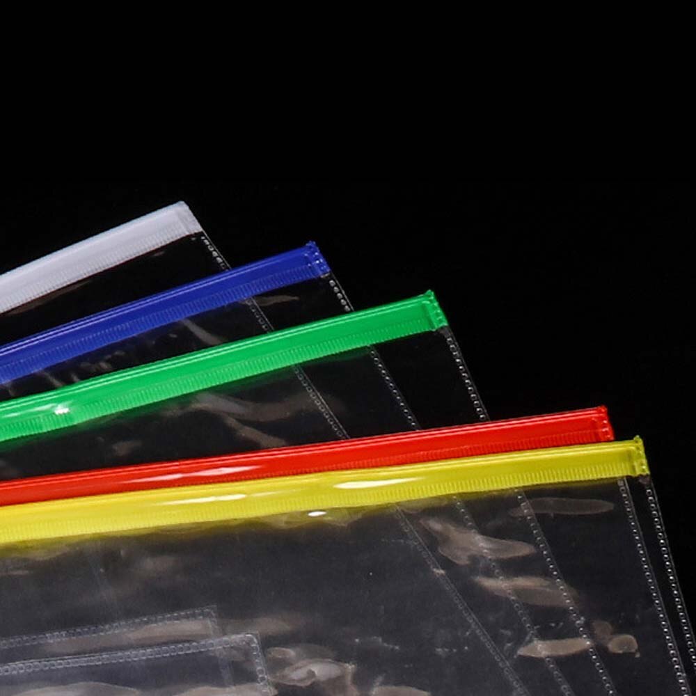 A4/A5 Waterproof Transparent PVC Zipper Bag File F... – Grandado