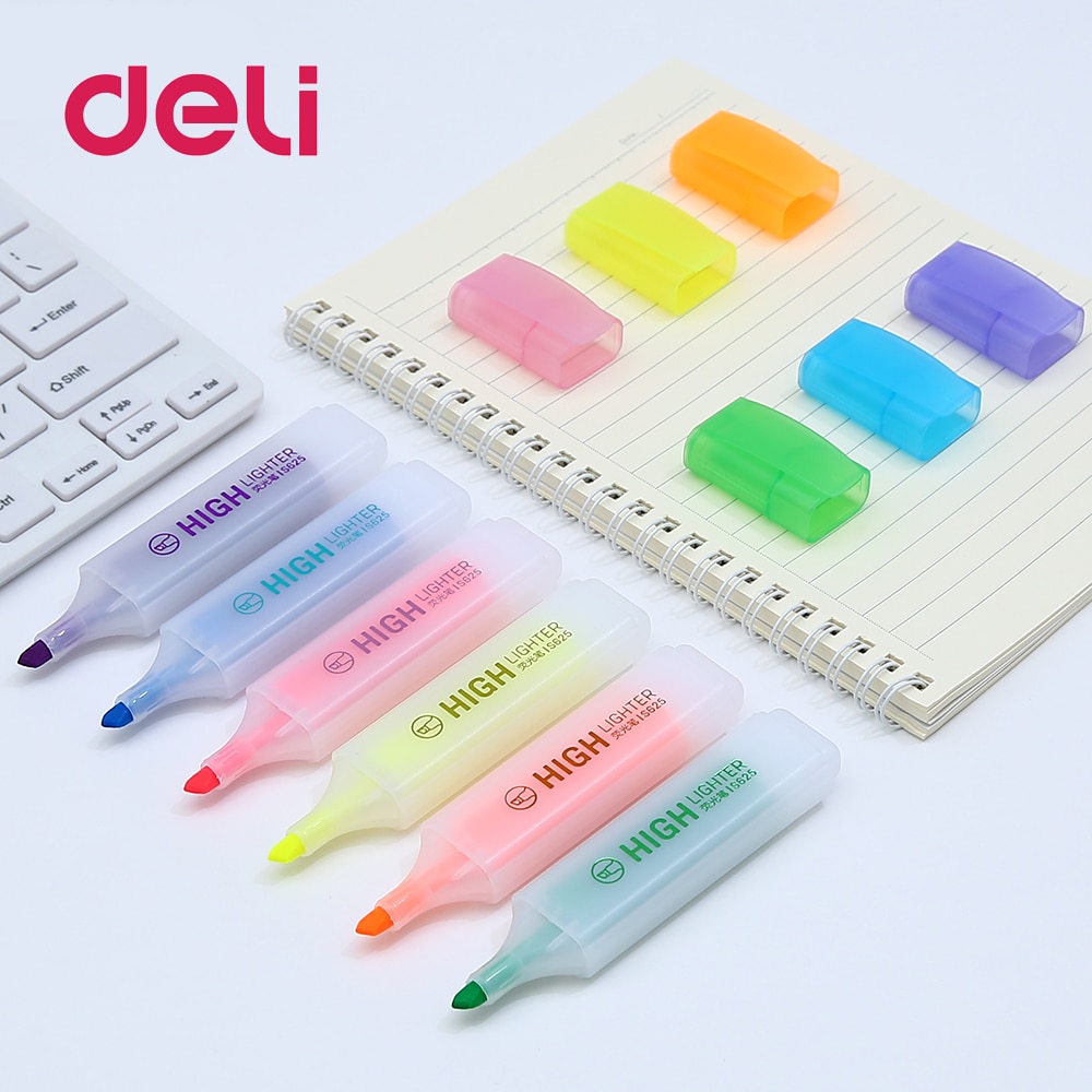 Deli Single Art Marker 6 color highlighter Acrylic... – Vicedeal