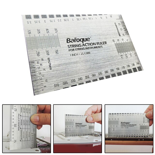 Luthier Guitar Measuring Ruler String Action Gauge... – Grandado