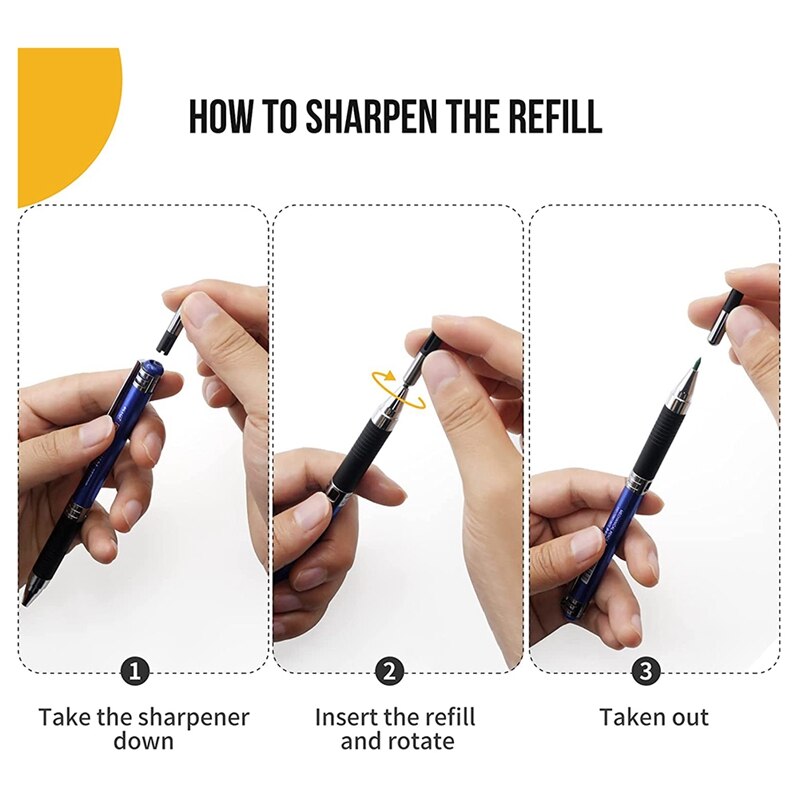 Carpenter Pencils Set 2 Construction Sharpener Pen... – Grandado