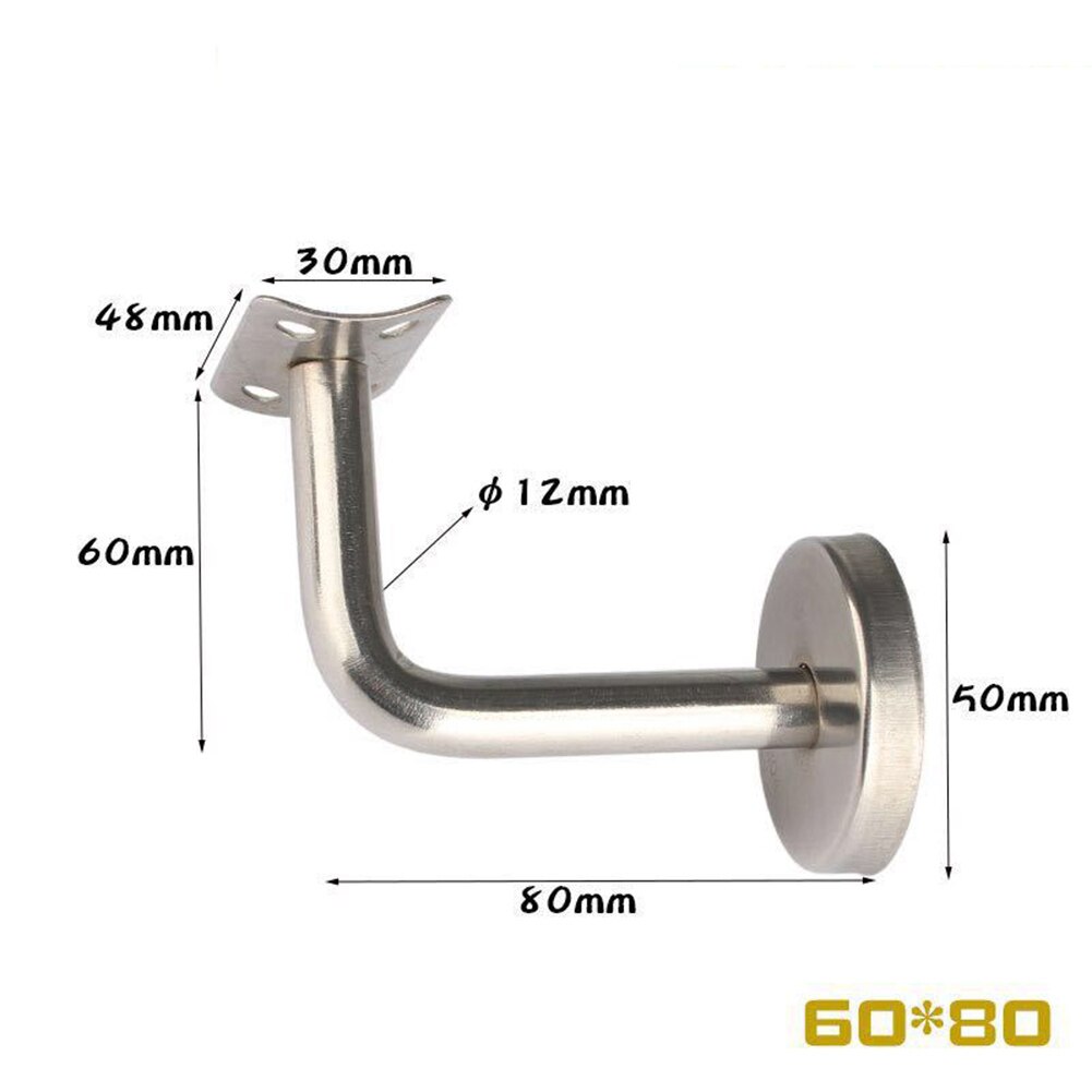 5Pcs Handrail Bracket Stainless Steel Wall Support... – Grandado