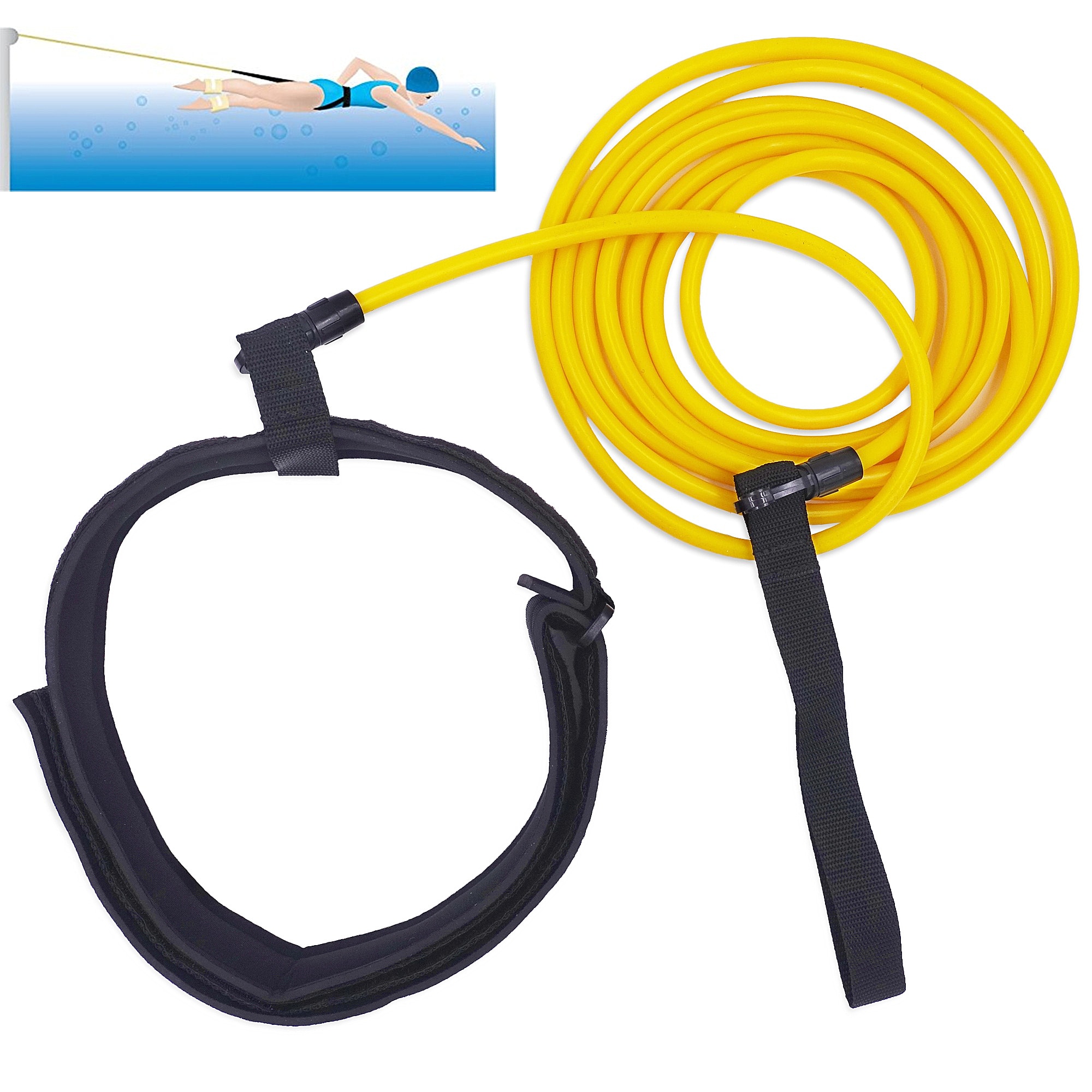 4m Swim Training Resistance Band with Adjustable N... – Vicedeal
