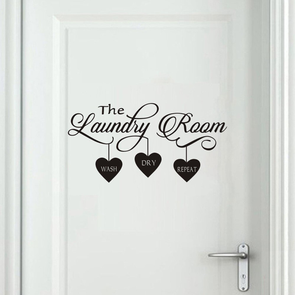 Laundry Room Sign Wall Stickers Room Decoration Re... – Grandado