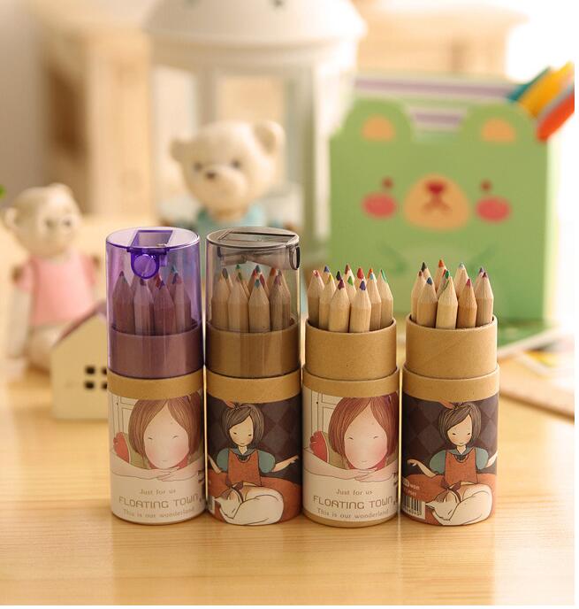 12 Colors /Lot MIni color pencis for children colo... – Grandado