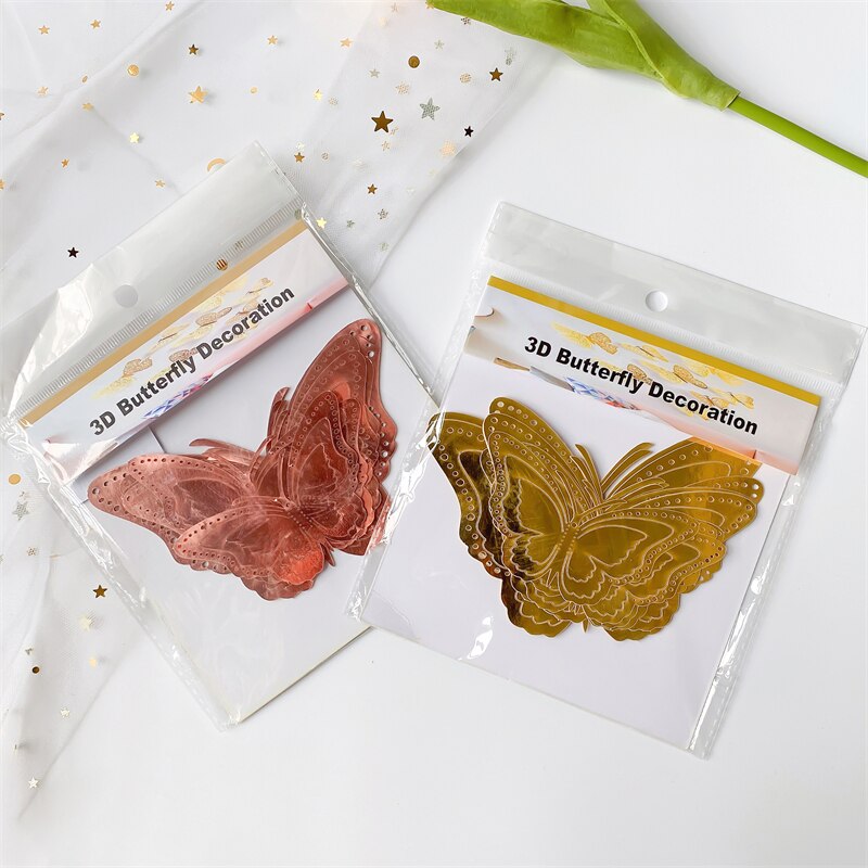 Holle 3 Layer Vlinder Muur Sticker Voor Bruiloft D... – Grandado