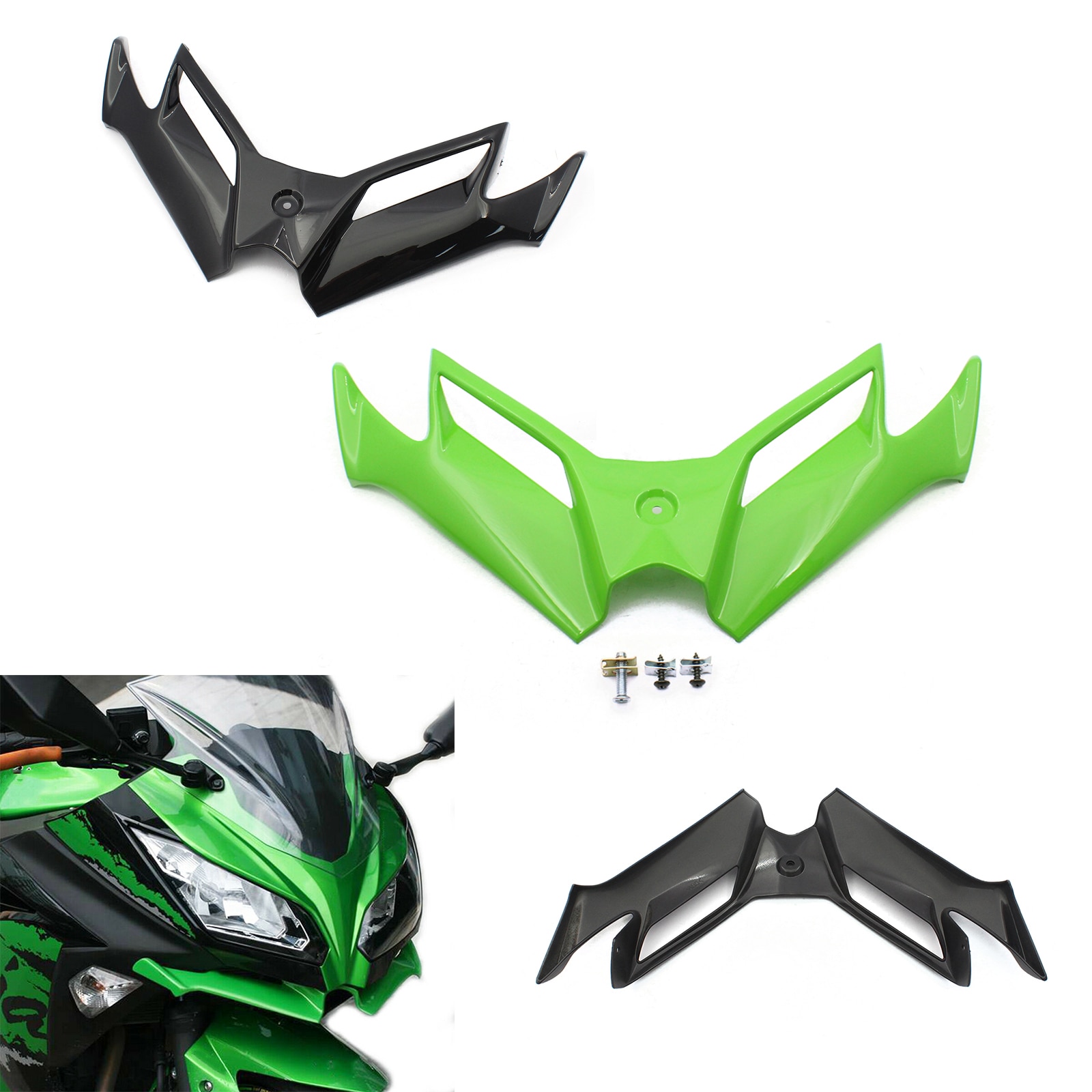 Motorcycle Front Aerodynamics Winglet Fairing For ... – Vicedeal
