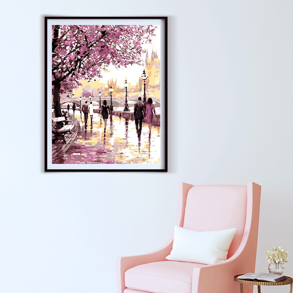 AZQSD Paint By Numbers For Adults Scenery Coloring... – Grandado