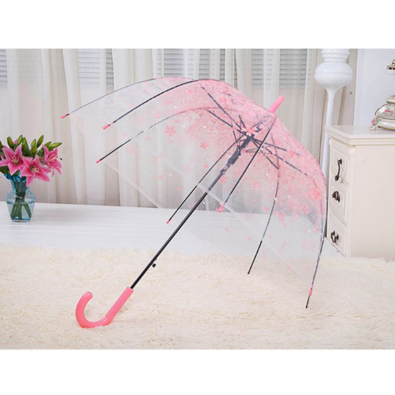Romantic Transparent Clear Flowers Bubble Dome Umb... – Grandado