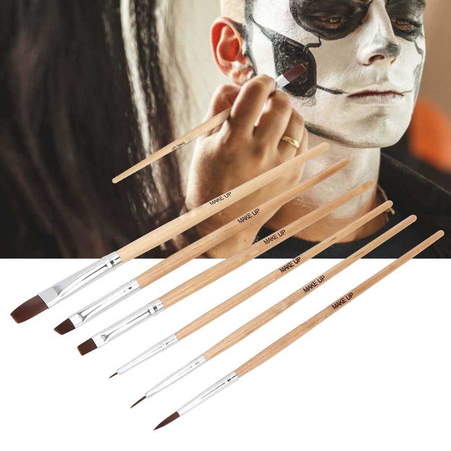 6pcs Face Body Art Oil Paint Brushes Drawing Brush... – Vicedeal