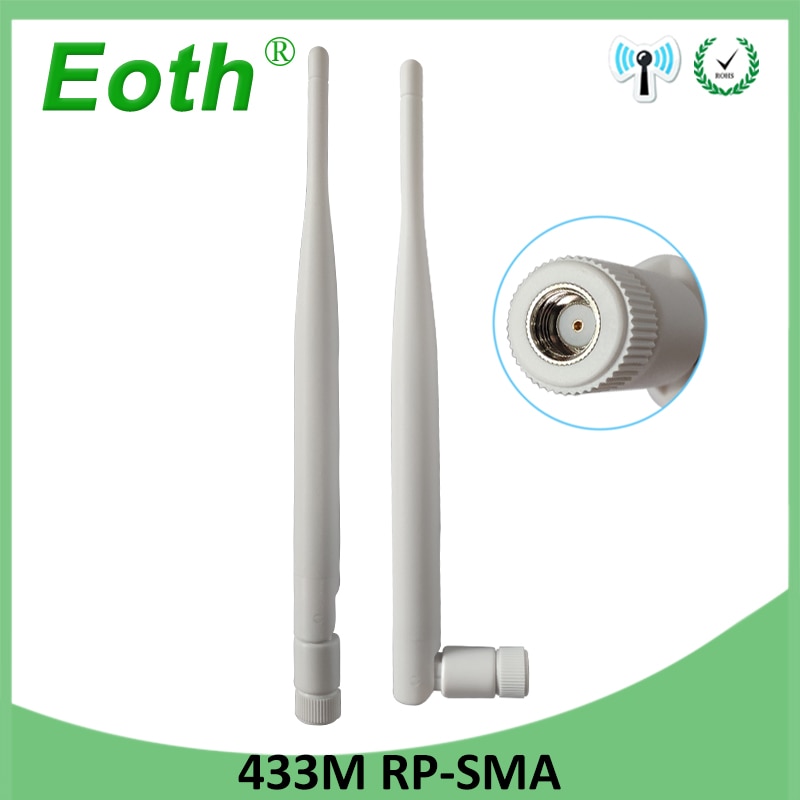 2 stuks 433 Mhz Antenne 5dbi RP-SMA Connector 433M... – Grandado