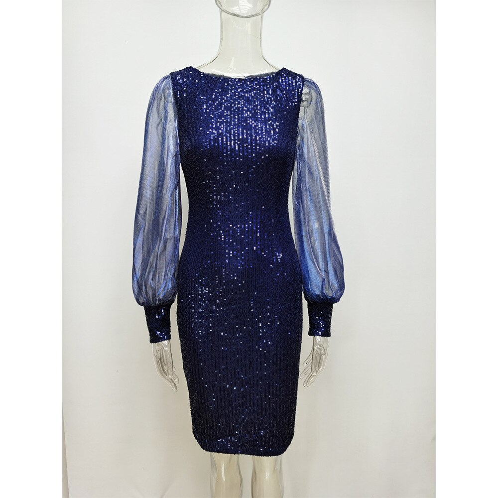 Lovertjes Cocktail Jurken Korte Mermaid O Hals Lan... – Grandado