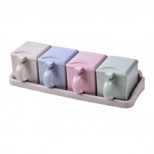 Wheat Straw Seasoning Box Pepper Spice Shaker Salt... – Grandado