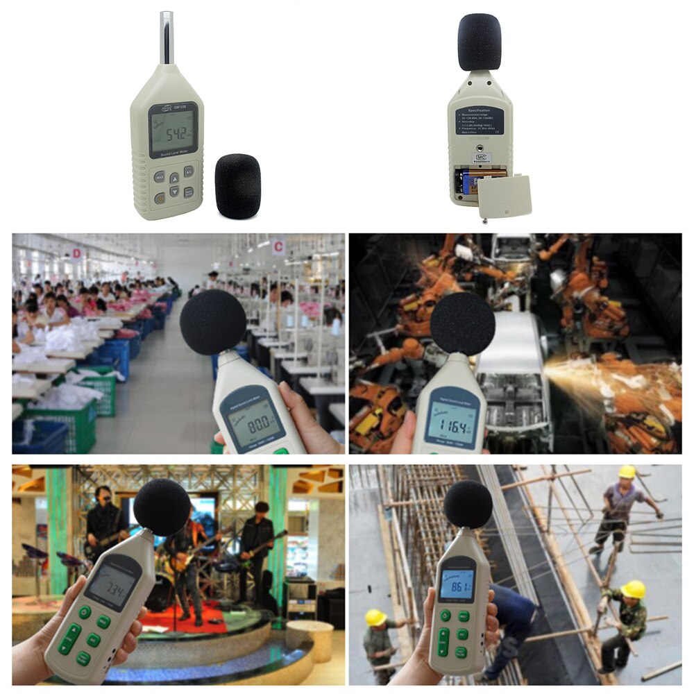 1 Pcs LCD Digital Noise Meter Tester GM1357 Genuin... – Grandado