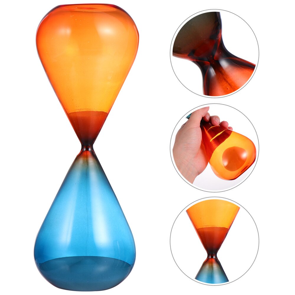 Glass Hourglass Timer Tabletop Hourglass Time Desk... – Grandado